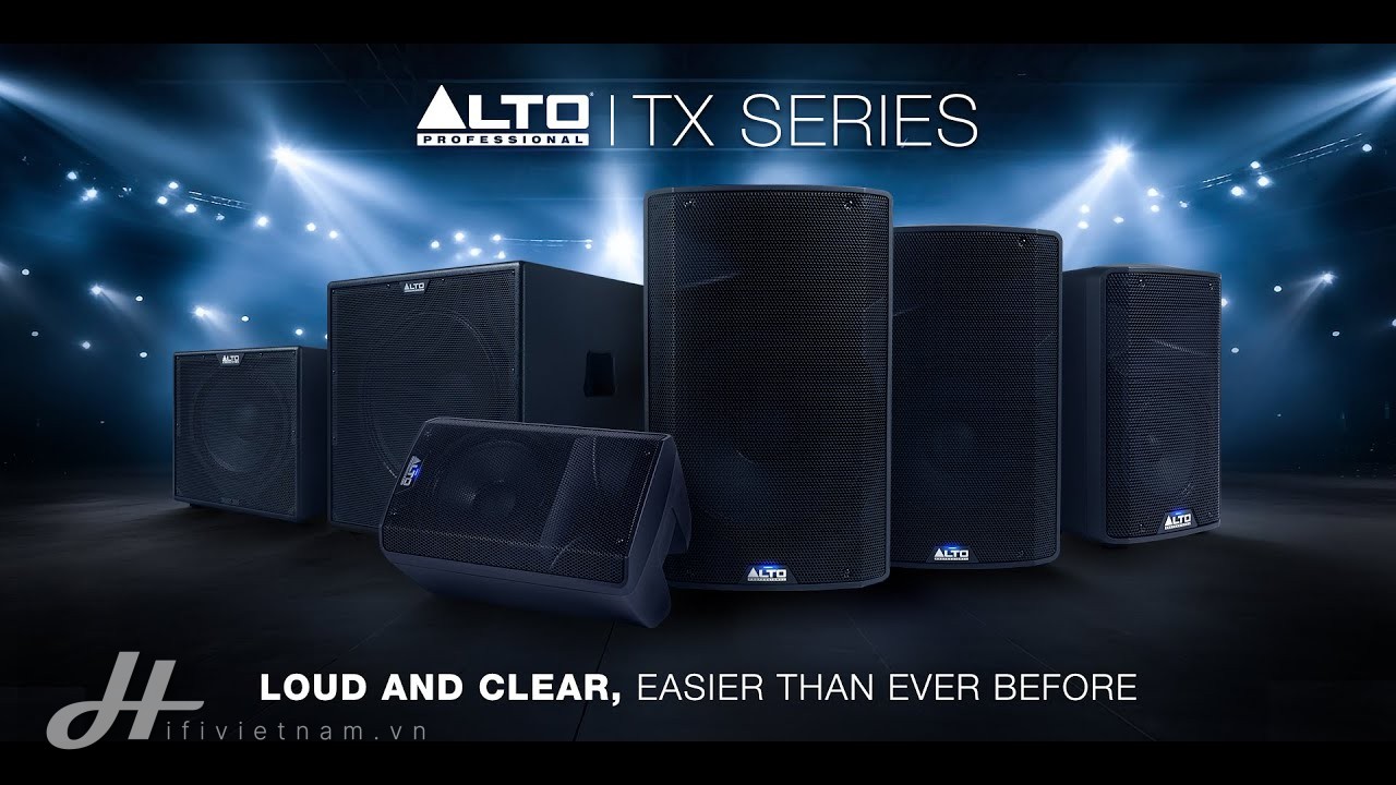 Alto Professional giới thiệu TX4 Series, loa siêu trầm TX12S và TX18S ...